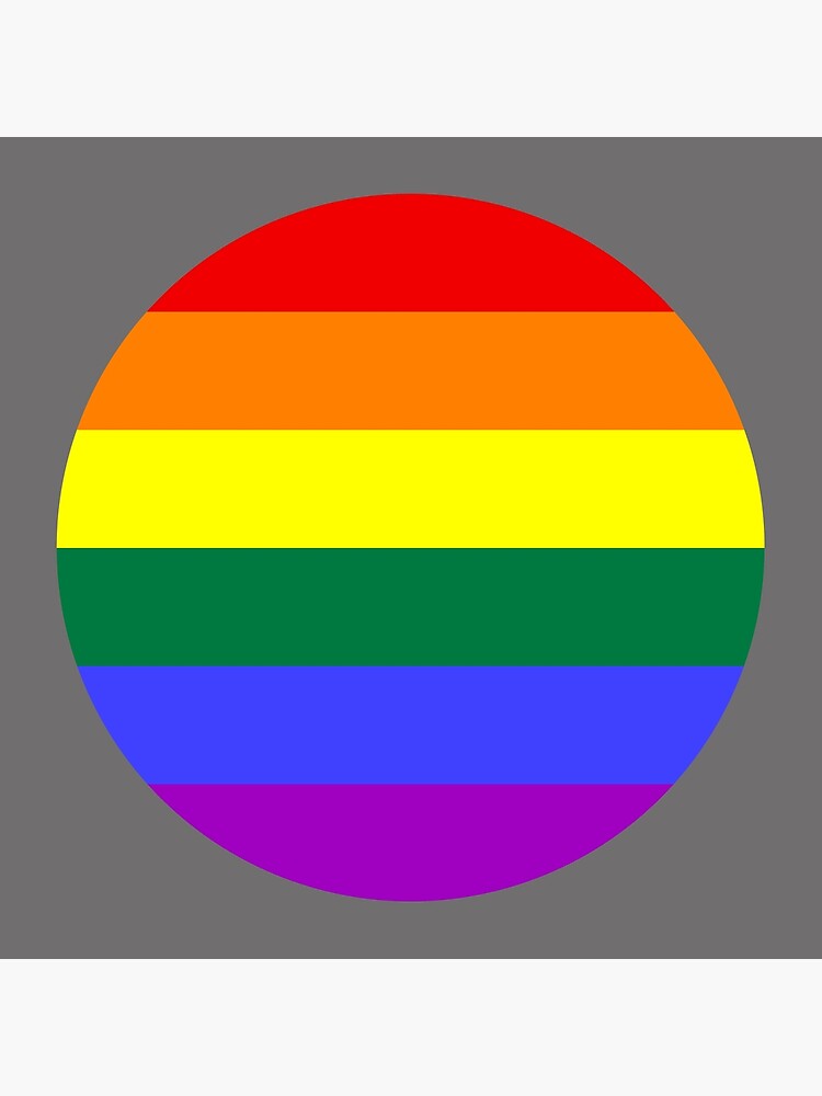 "Circular Rainbow Flag (grey background)" Poster for Sale by Gay-Pride ...