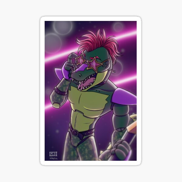 "monty - fnaf - aforceofart" Sticker by aforceofart | Redbubble