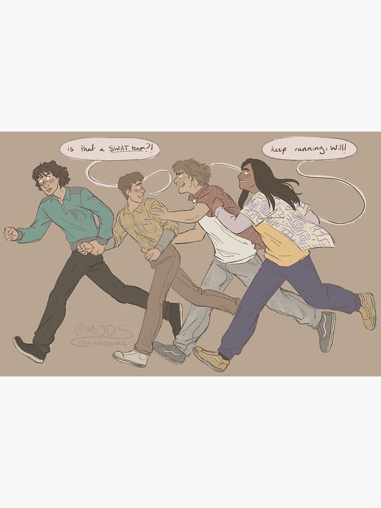 "run, boy, run (ver. 2)" Sticker for Sale by modsisawesome | Redbubble