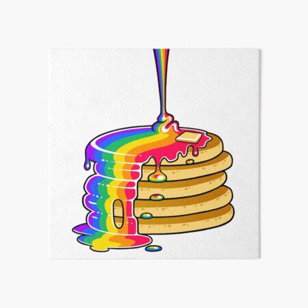 "LGBT Pride Pancakes - Gay Rainbow" Art Board Print for Sale by ...