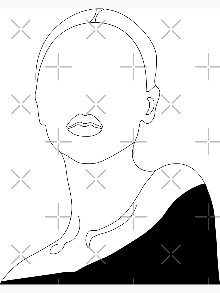 "Fine Line Art Women" Poster for Sale by NeliaThiziri | Redbubble