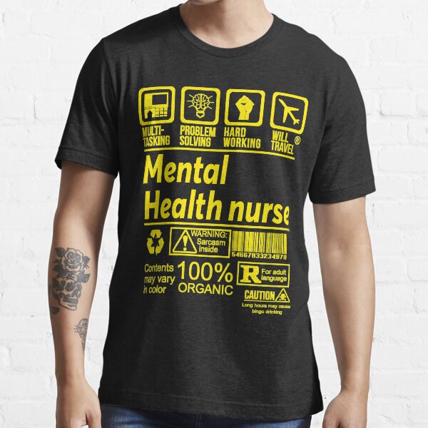 "MENTAL HEALTH NURSE SOLVE PROBLEMS DESIGN" T-shirt for Sale by ...