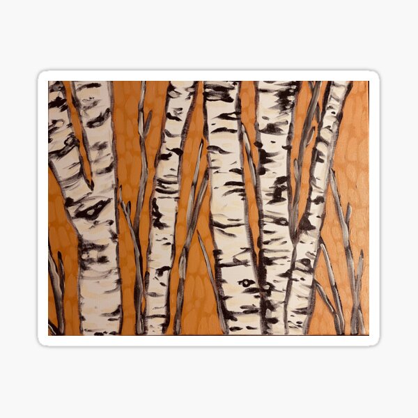 "Aspen Tree Painting" Sticker for Sale by payreed3 | Redbubble