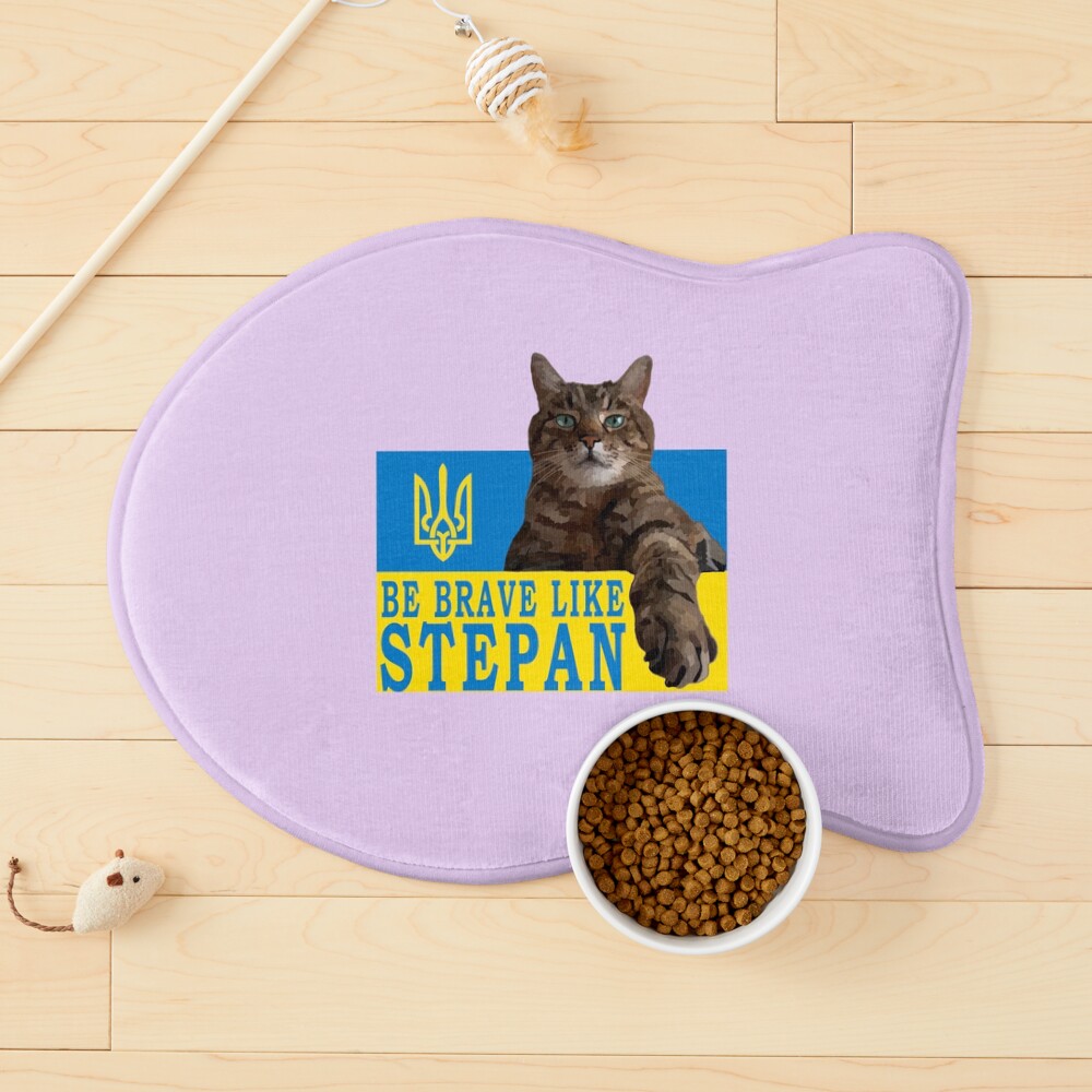 "Be brave Like Stepan Cat Hero Be Brave Like Ukraine" Sticker for Sale ...