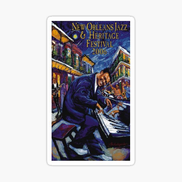 "Festival Jazz" Sticker for Sale by martincade | Redbubble