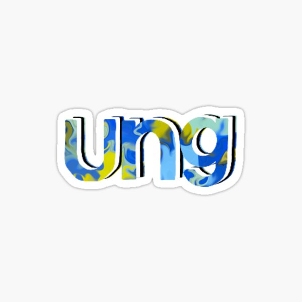 "UNG" Sticker for Sale by faithypotamus | Redbubble