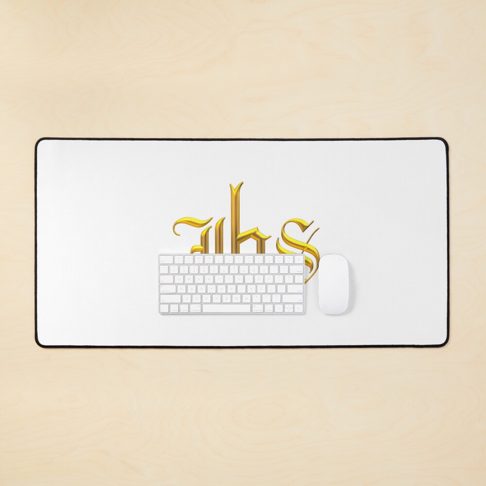 "Golden IHS Symbol" Sticker for Sale by Artist4God | Redbubble