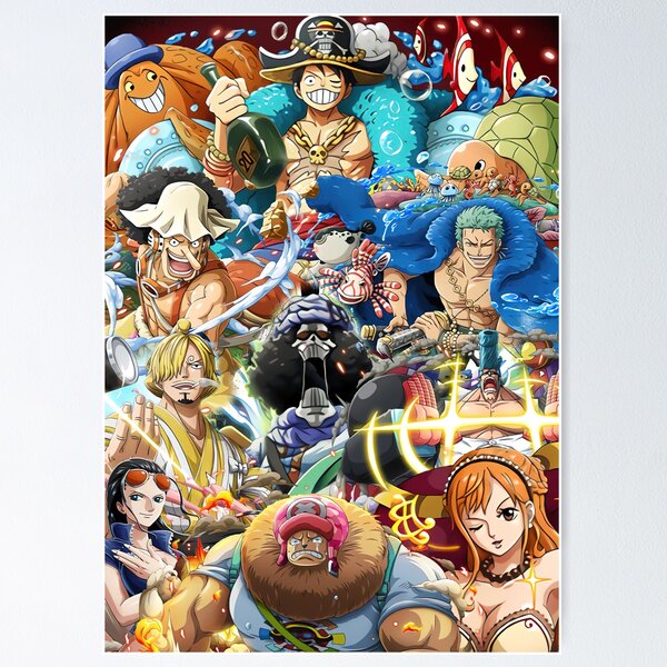 "One Piece Luffy Squad" Poster for Sale by BrandyBare | Redbubble