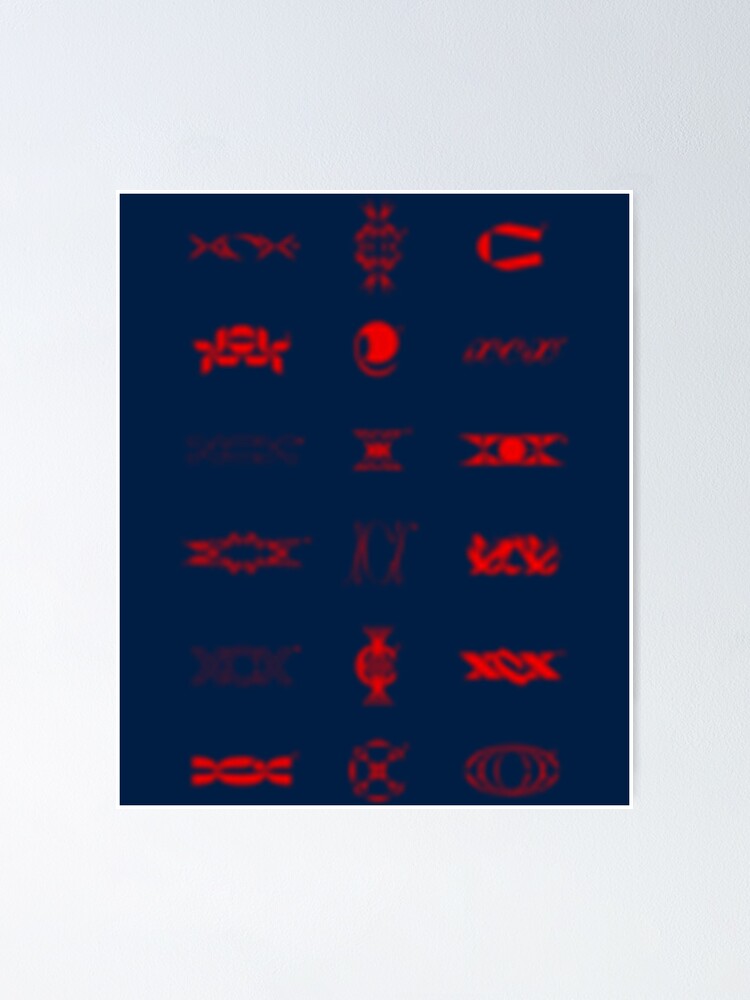 "XCX LOGO CHARLI XCX LOGOS " Poster for Sale by Nhunghuou | Redbubble