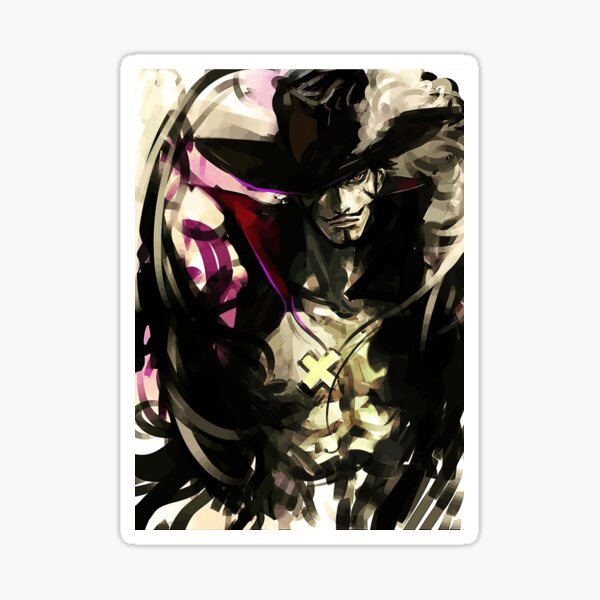 "Mihawk One Piece" Sticker for Sale by SethFrancis37 | Redbubble
