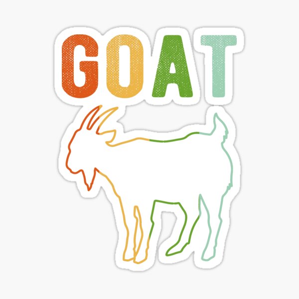 "Vintage Style Goat Classic Retro Distressed Color" Sticker for Sale by ...