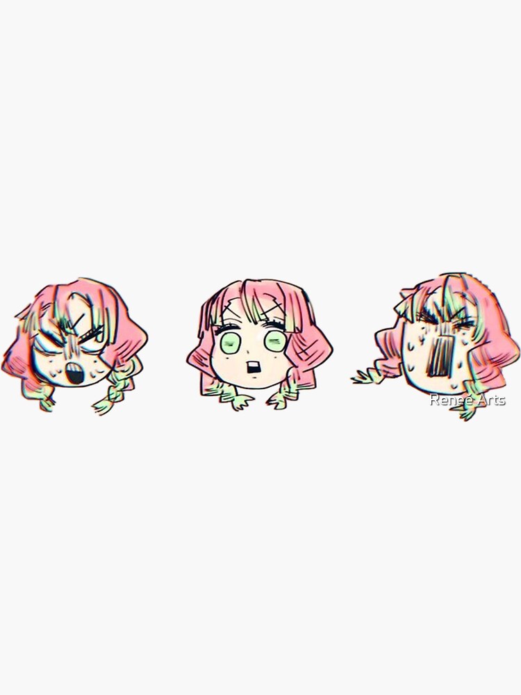 "Mitsuri Chibi 3p Sticker Pack" Sticker for Sale by Reneeartxoxo ...