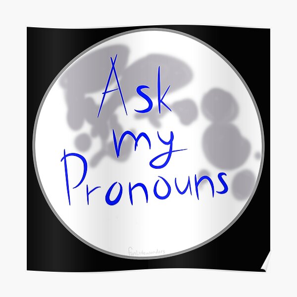 "Witchy Ask My Pronouns" Poster for Sale by funlittlewonder | Redbubble