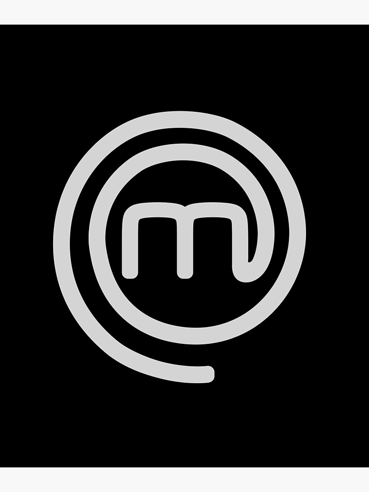 "MasterChef Small White Logo Black Background" Poster for Sale by Chef ...