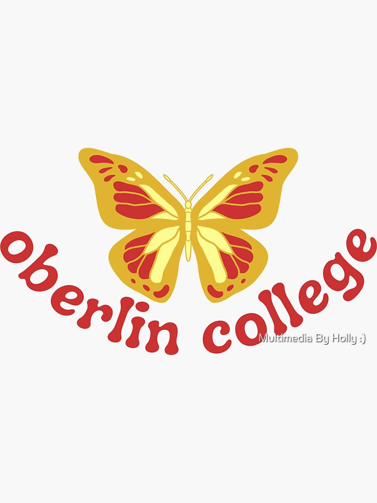 "oberlin college butterfly " Sticker for Sale by hollyu16 | Redbubble