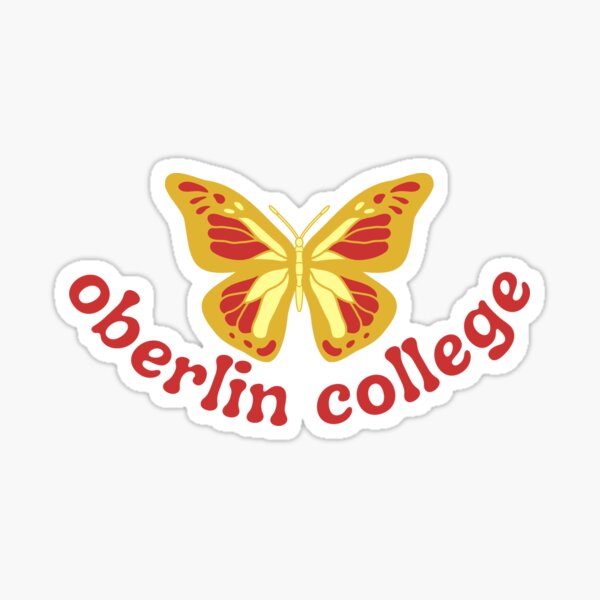 "oberlin college butterfly " Sticker for Sale by hollyu16 | Redbubble