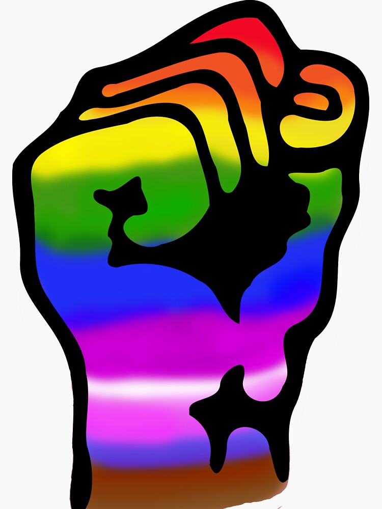 "Hand pride ally" Sticker for Sale by Reevaanna | Redbubble