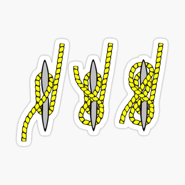 "Tying Knots" Sticker for Sale by XamRitan | Redbubble