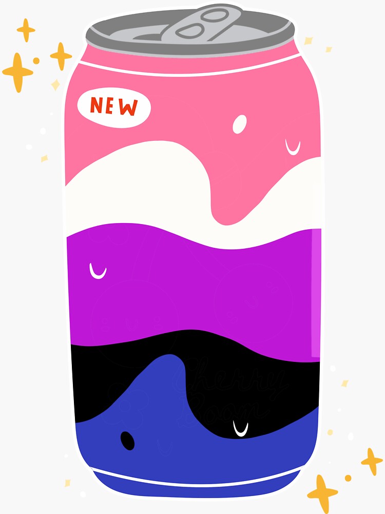 "Genderfluid Drink" Sticker for Sale by Psitta | Redbubble