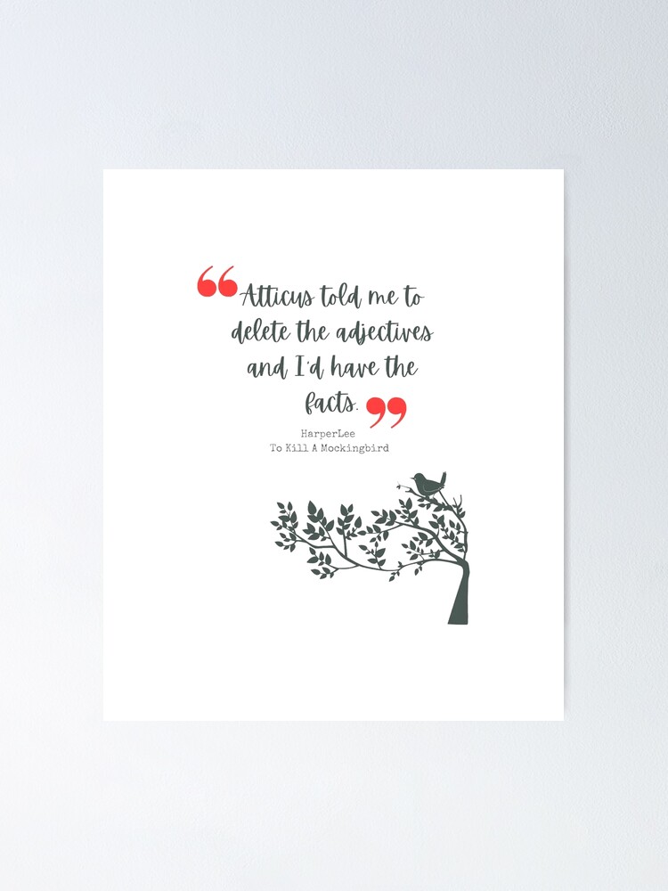 Poster « tuer un oiseau moqueur - Harper Lee - To Kill a Mockingbird ...