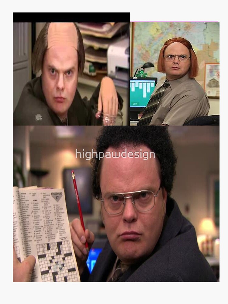 "the wigs of Dwight Schrute" Art Print by highpawdesign | Redbubble
