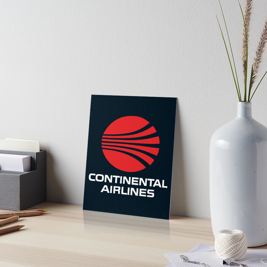"Continental Airlines Retro Logo - Defunct Airline Logo " Art Board ...
