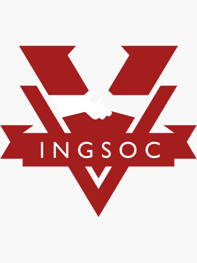 "Ingsoc " Sticker for Sale by ChloeArtCr11 | Redbubble