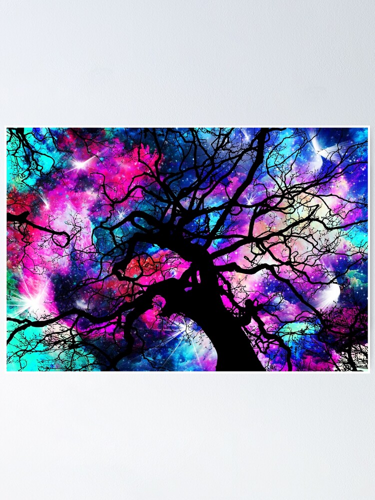"Starfield Tree" Poster for Sale by augustinet | Redbubble