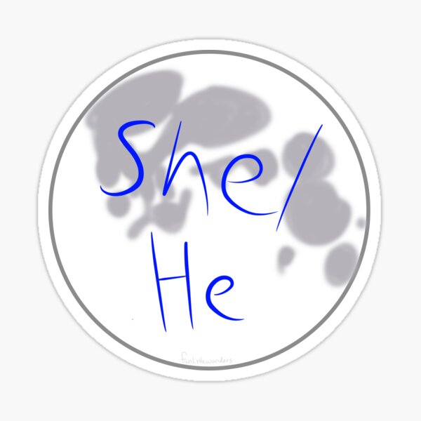 "Witchy She/He Pronouns" Sticker for Sale by funlittlewonder | Redbubble