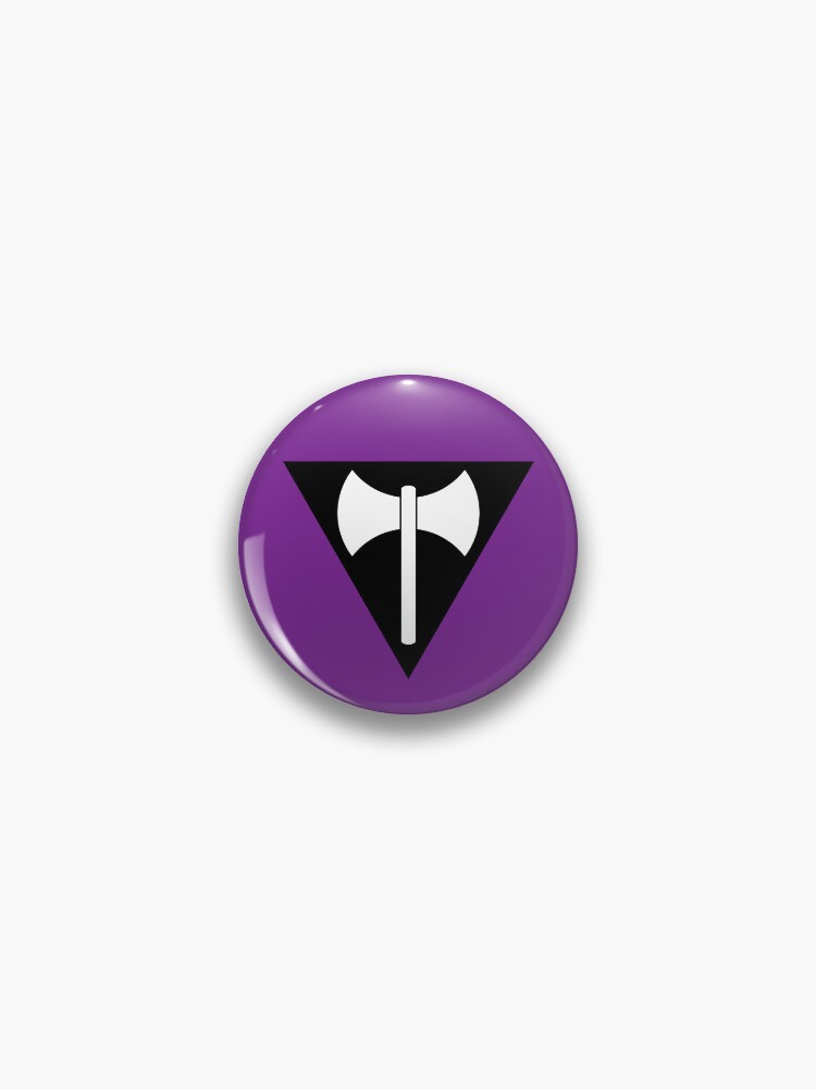 "Labrys Lesbian Pride Symbol - Labrys Lesbian Pride Flag" Pin for Sale ...