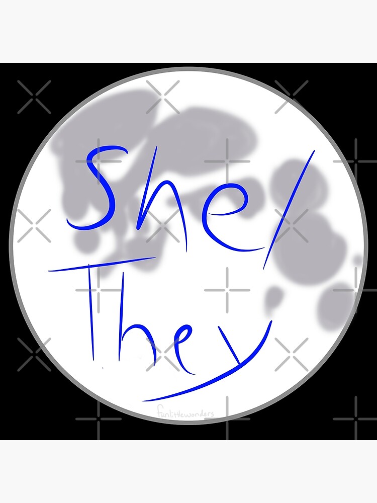 "Witchy She/They Pronouns" Poster for Sale by funlittlewonder | Redbubble