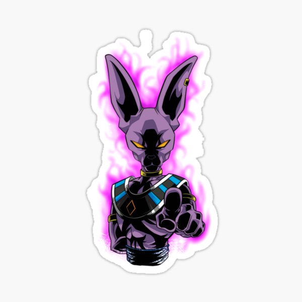 "OMINOUS BEERUS" Sticker for Sale by AmyBashi | Redbubble