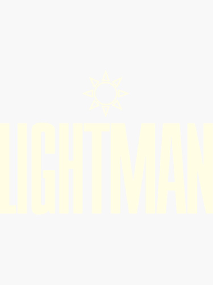 "Lightman White Color" Sticker for Sale by margner | Redbubble