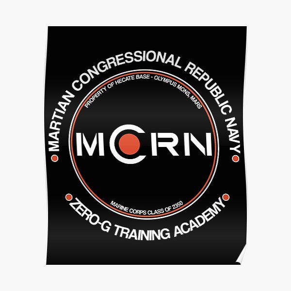 "MCRN Mars Marine Zerog Training Academy Original Design 1486" Poster ...
