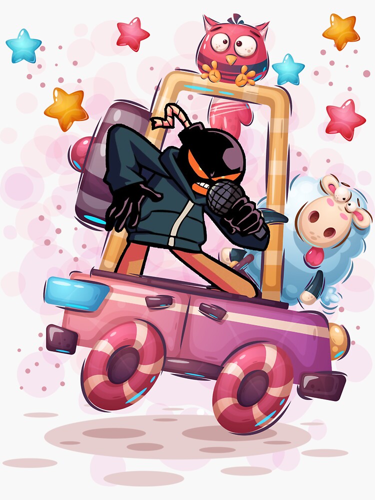 "FNF Car whitty" Sticker for Sale by SL2C-Kids | Redbubble