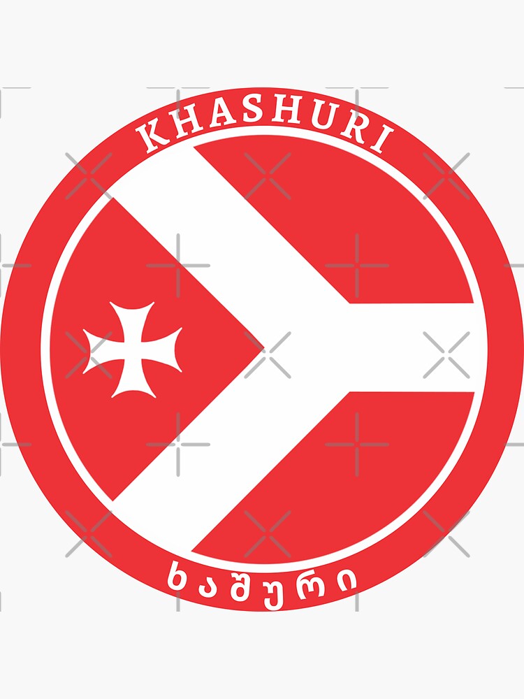 "Georgian City of Khashuri" Sticker for Sale by FedSherDesign | Redbubble