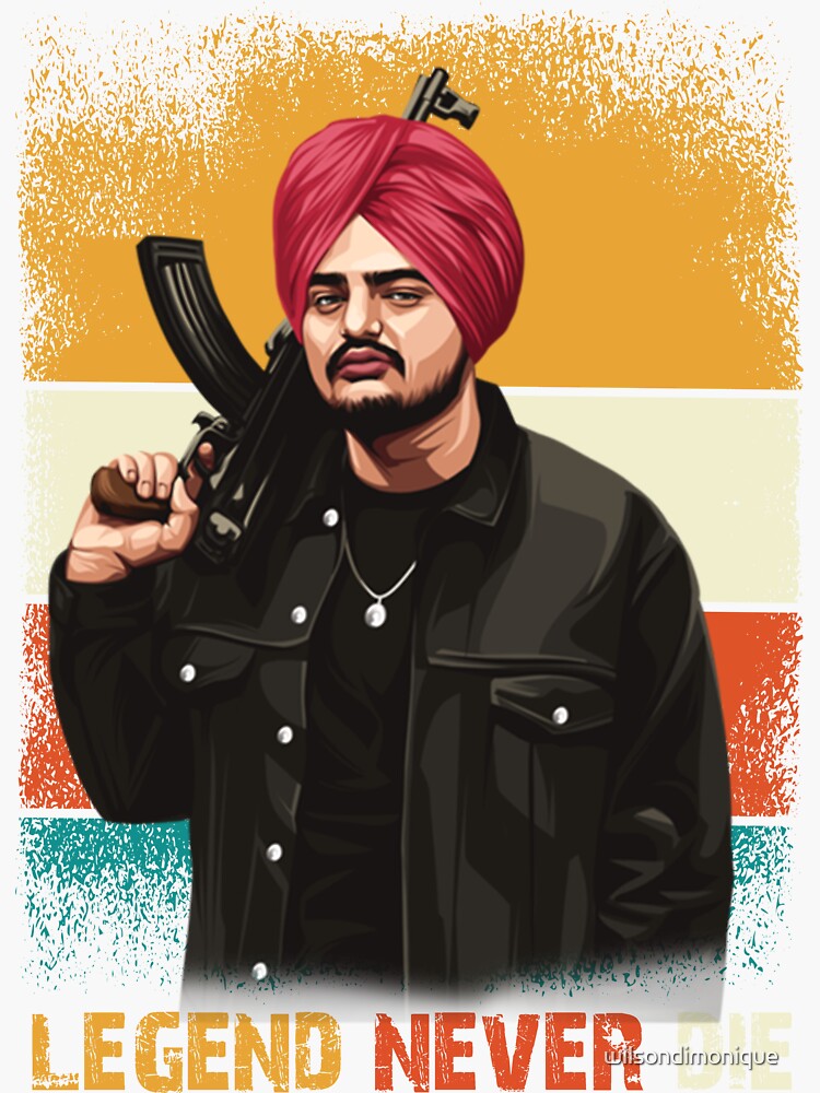 "Legend Sidhu Moose Wala" Sticker for Sale by wilsondimonique | Redbubble