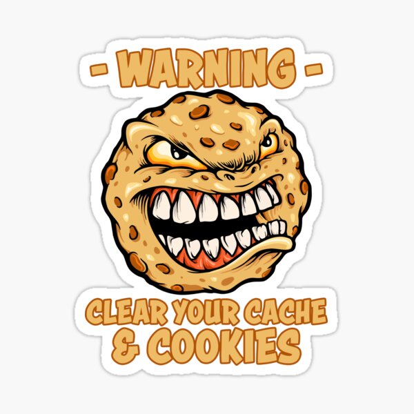 "Delete Your Cookies Funny Geek Design For Nerds" Sticker for Sale by ...