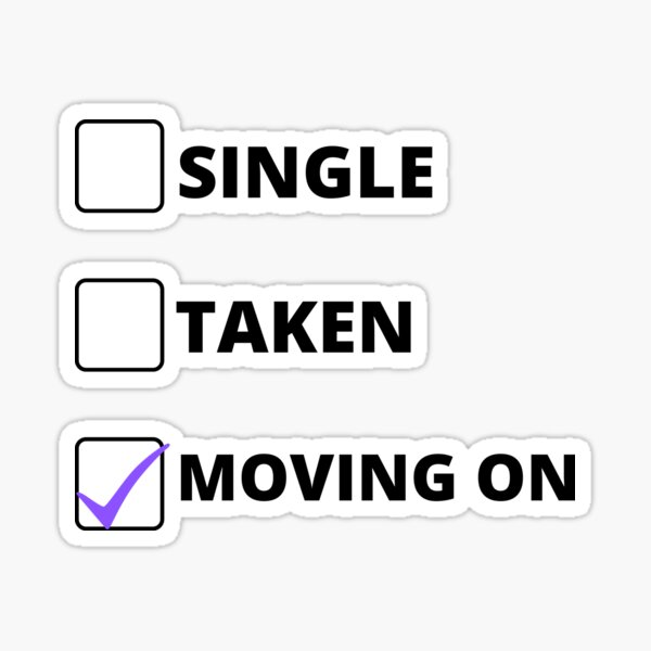 "Moving On Inspired Checklist" Sticker for Sale by Winterlock | Redbubble