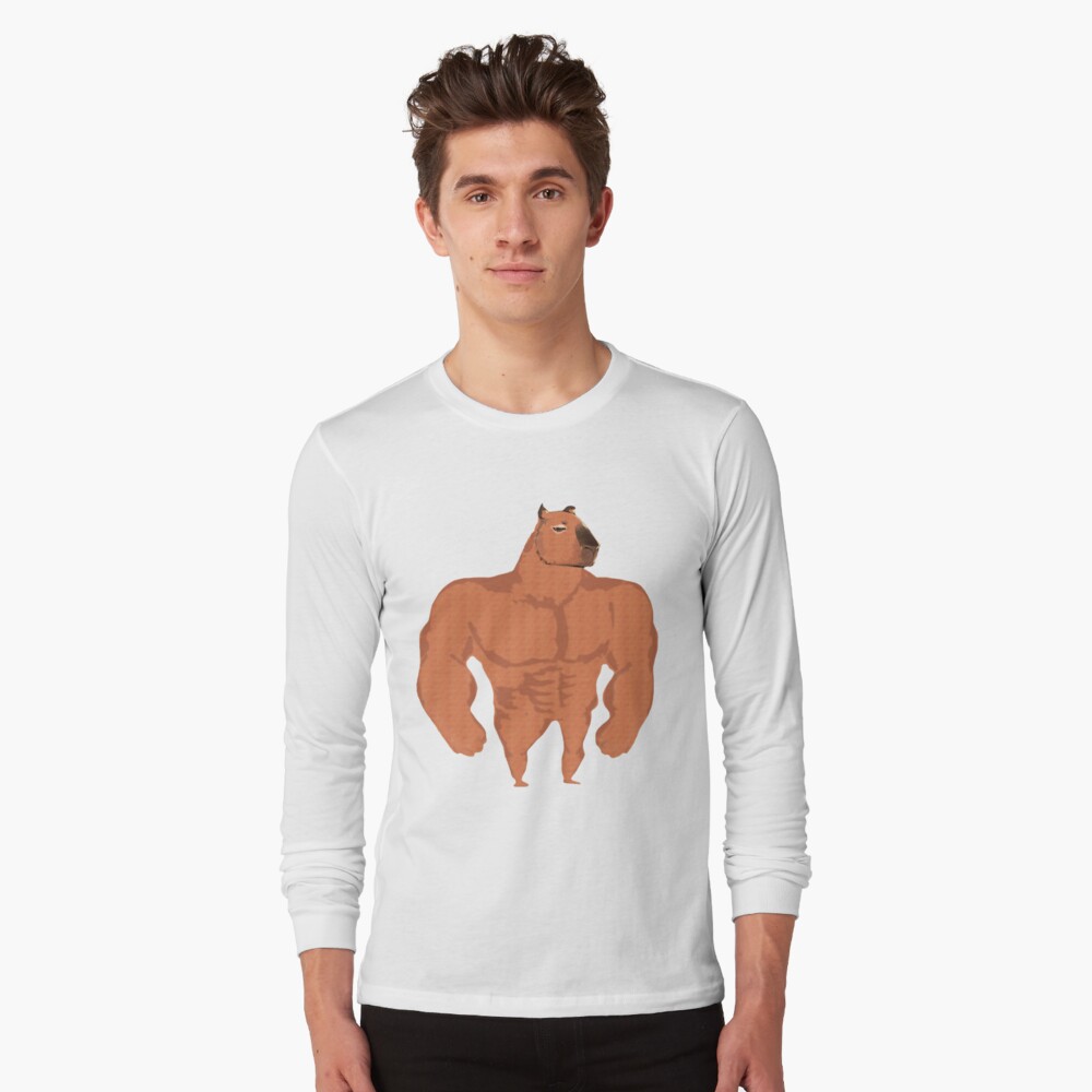 "Buff Capybara" Art Board Print for Sale by Mino Shop | Redbubble