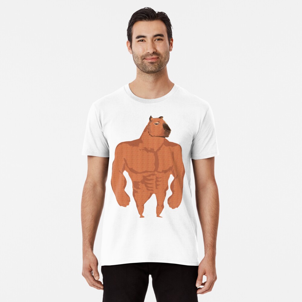 "Buff Capybara" Art Board Print for Sale by Mino Shop | Redbubble