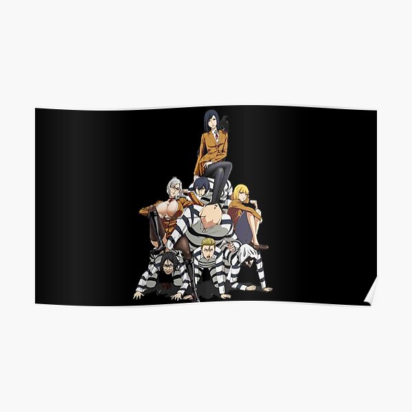 Prison School Kangoku Gakuen Anime Poster For Sale By Anime Nez Redbubble