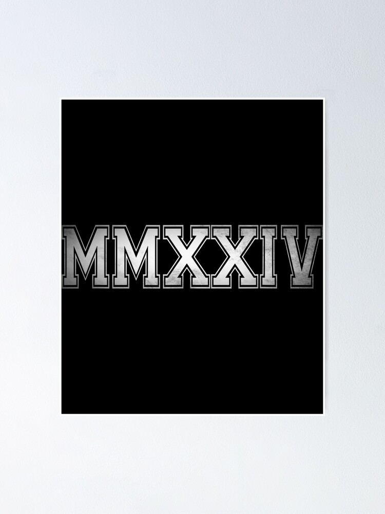 "Class of 2024 MMXXIV Graduation Vintage Senior 2024" Poster for Sale ...