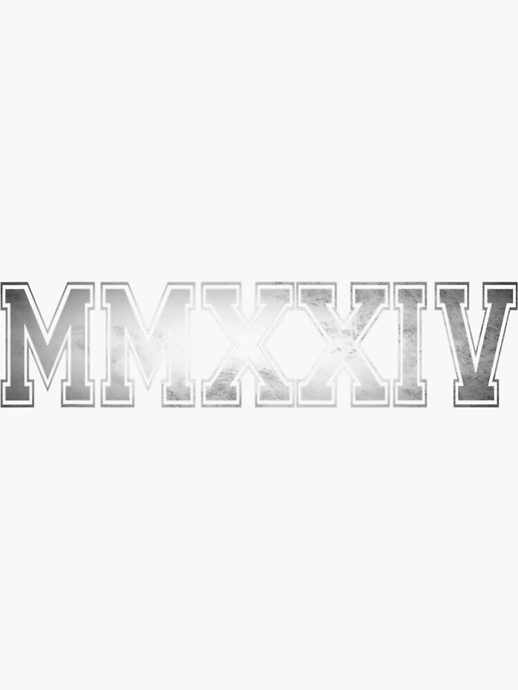 "Class of 2024 MMXXIV Graduation Vintage Senior 2024" Sticker for Sale ...