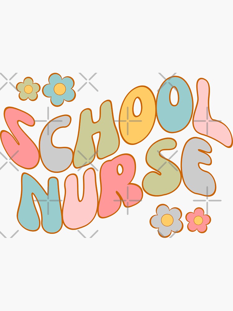 "Retro School Nurse- school Nurse - Registered Nurse" Sticker for Sale ...