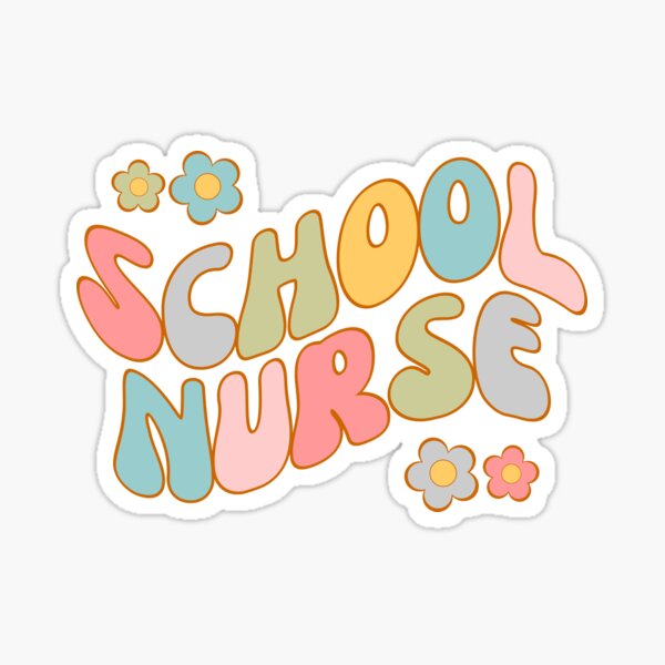 "Retro School Nurse- school Nurse - Registered Nurse" Sticker for Sale ...