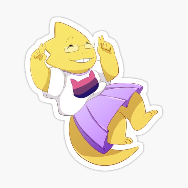 "Undertale Bisexual Alphys Pride" Sticker for Sale by ImSellerKlare ...