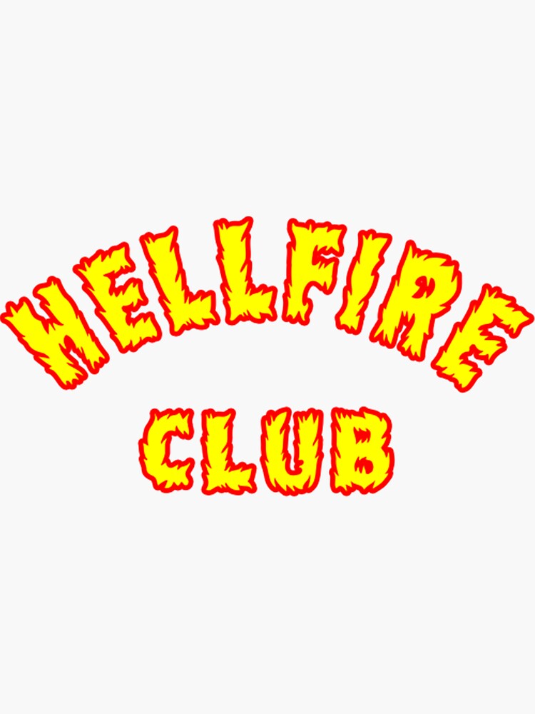 "Hellfire Club" Sticker for Sale by gierutwilmerx | Redbubble
