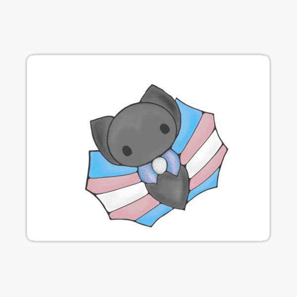 "Transgender Pride Bat" Sticker for Sale by Always-an-angel | Redbubble