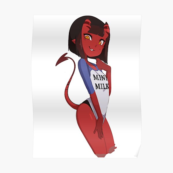 "meru the succubus 4" Poster for Sale by HalieCloset | Redbubble